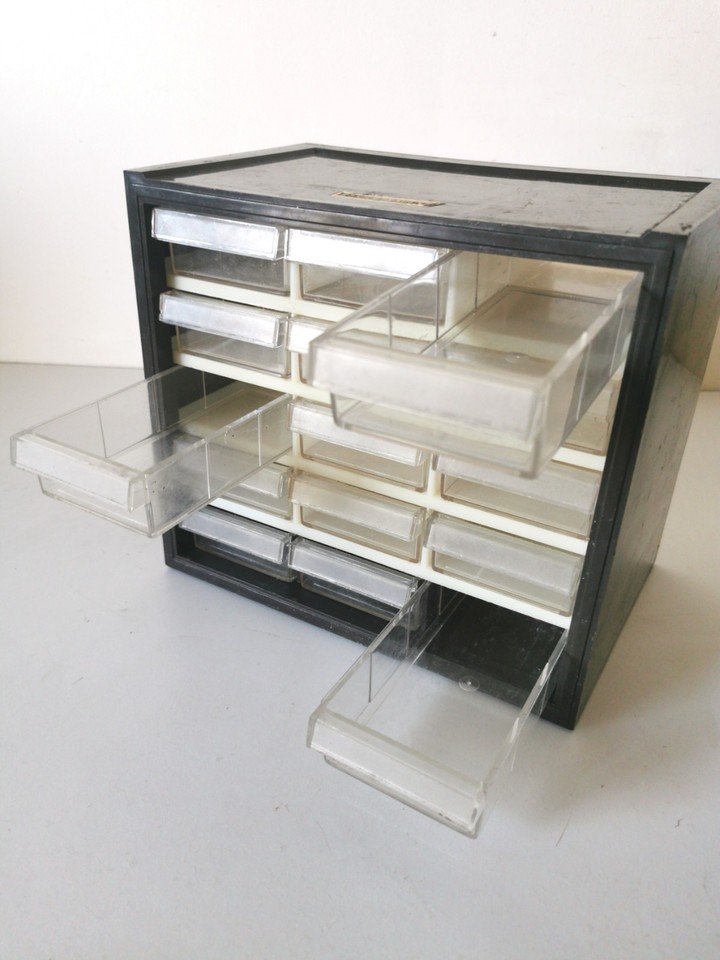 Vintage Craftsman Small-Parts Storage Drawers 10" Plastic Cabinet | eBay UK