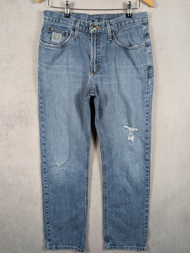 Cinch Silver Label Jeans Men's 31x32 Relaxed Fit Medium Wash Distressed ...