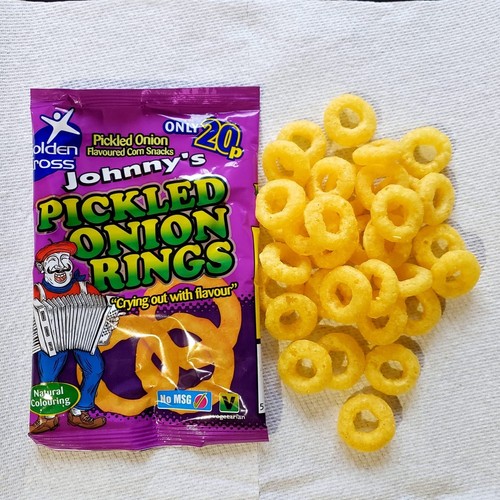 Johnny's Pickled Onion Rings 36 x 22g Bags PM 25p Johnny's Pickled ...