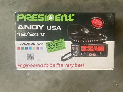 President Electronics ADAMS Fcc Cb Radio 7 Colors | eBay