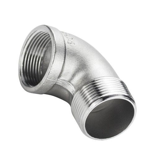 BSP 90° Female To Male Threaded Elbow 304 Stainless Steel Connect Pipe ...