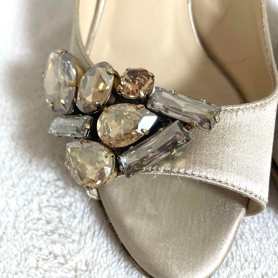JIMMY CHOO Jewelry Open toe Strap Heel Sandals Mules Pumps Shoes Women ...