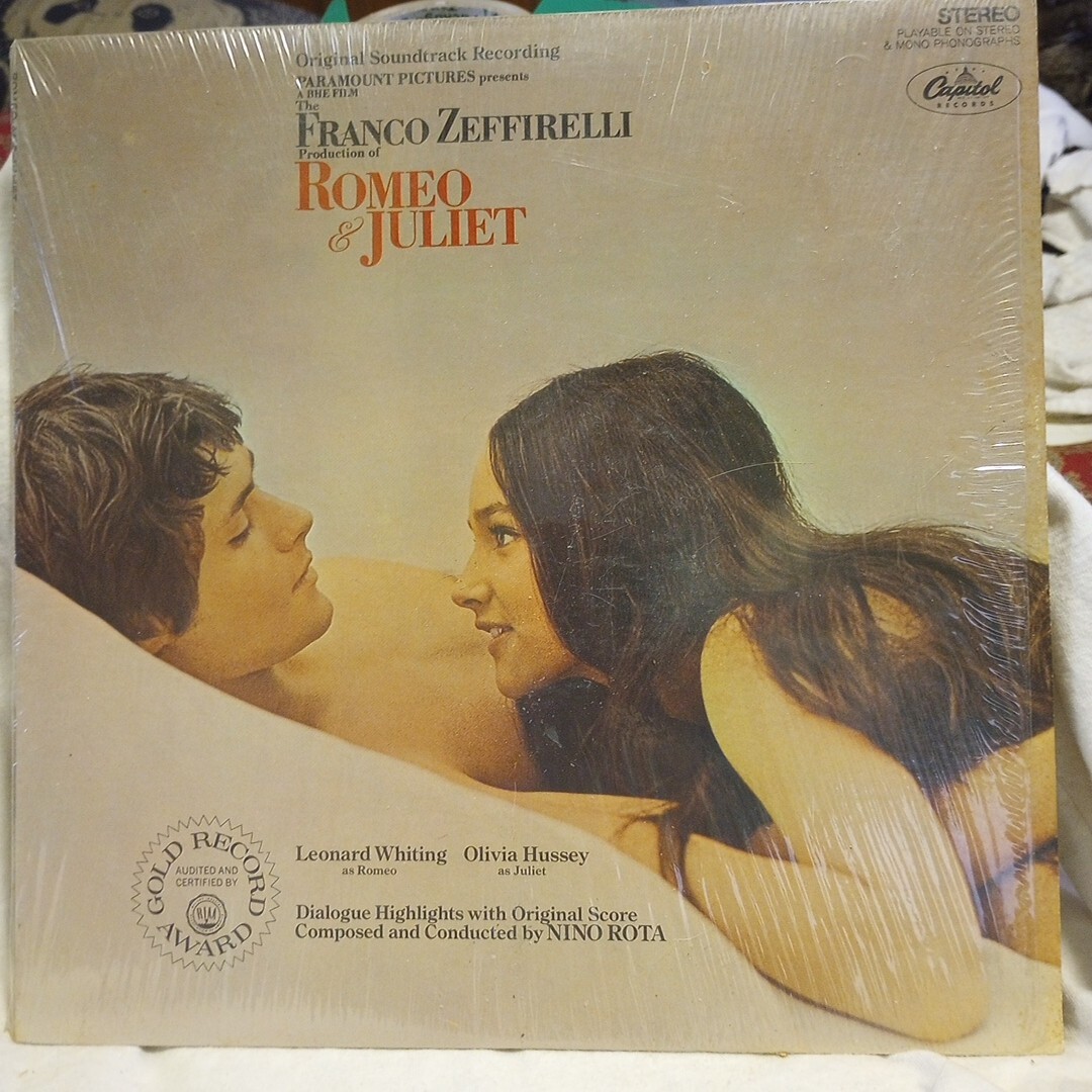 ROMER & JULIET Paramount Pictures Original Soundtrack Olivia Hussey LP ...