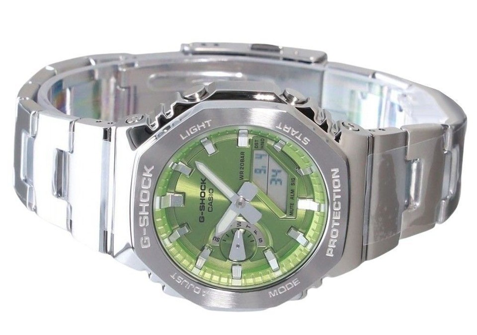 Casio G-Shock Green Dial Quartz Sports 200M Men's Watch GM-2110D-3A | eBay