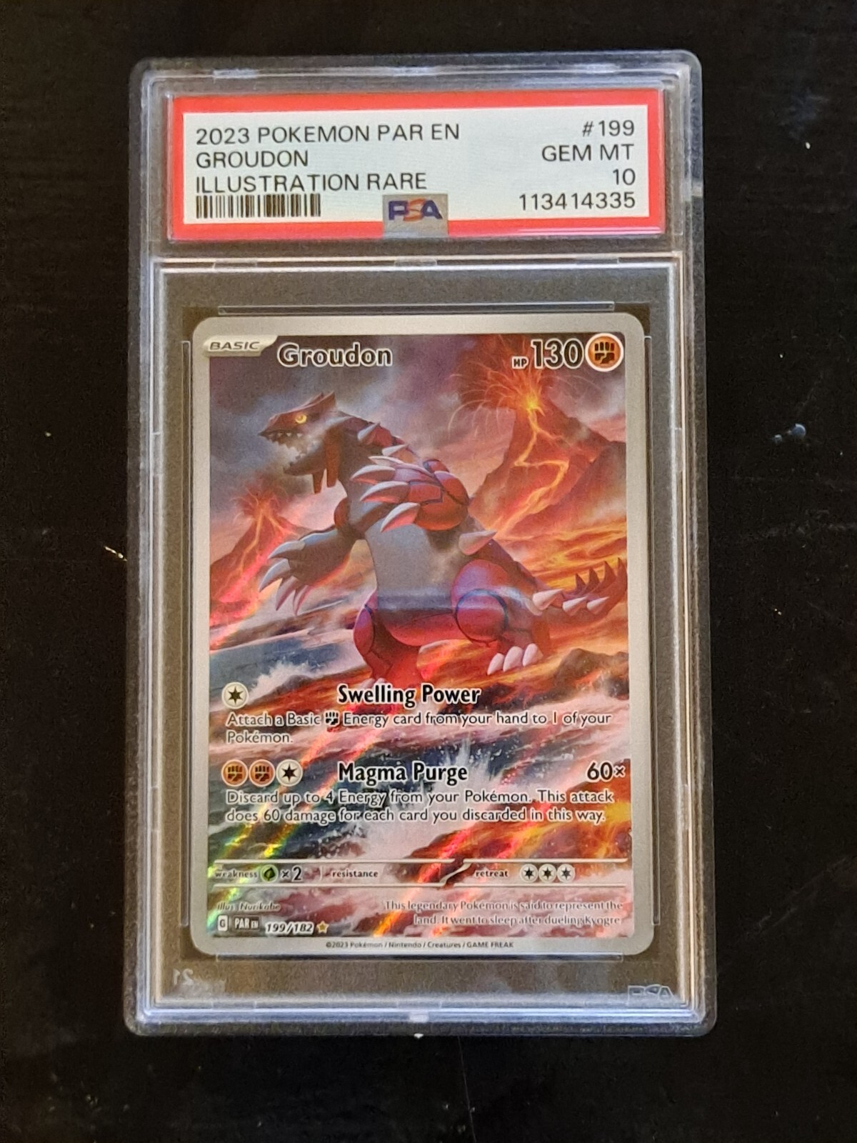 Groudon 2023 Scarlet & Violet: Paradox Rift #199/182 Illustration Rare ...