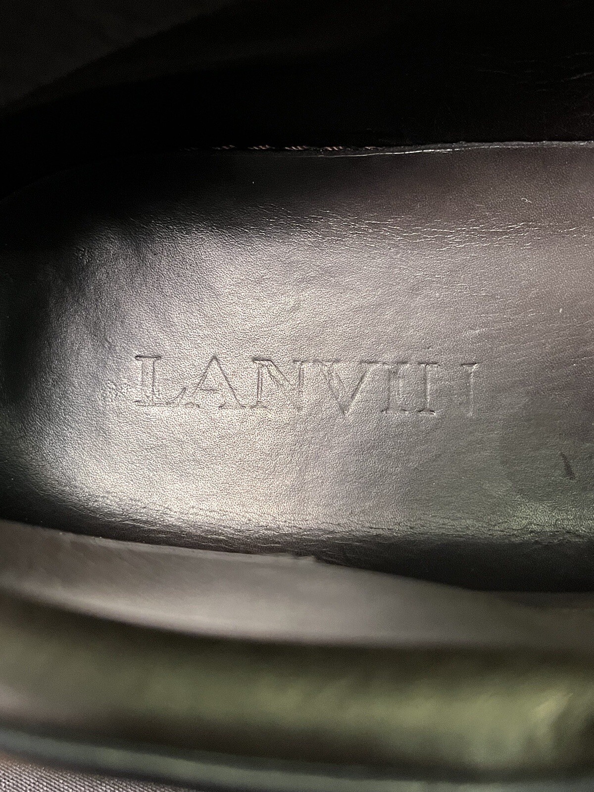 LANVIN BLUE SUEDE AND LEATHER SNEAKERS LOW KEY SHOES 11 BUT FITS 12 ...