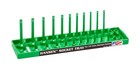 Hansen 6 Pc Socket Tray Metric SAE Socket Trays 1/4" 3/8" 1/2" Green ...