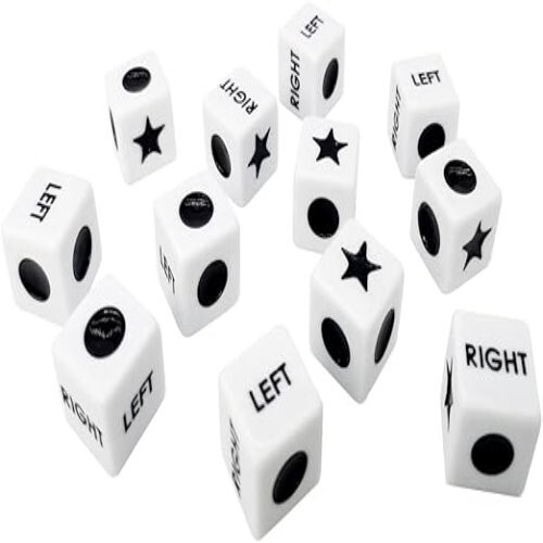 Left Right Center Dice Only 12 Dices Left Right Center Dice Game Prime ...