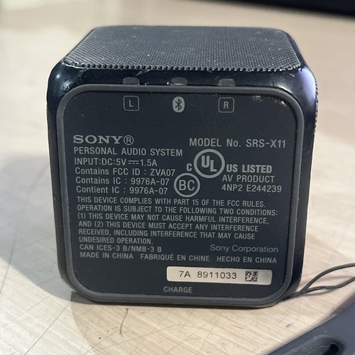 SONY SRS-X11 CUBE PERSONAL AUDIO SYSTEM SPEAKER BLUETOOTH | eBay