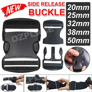 Buckles Side Quick Release Clip Cord Strap Fastener Webbing Plastic Backpack Bag | eBay