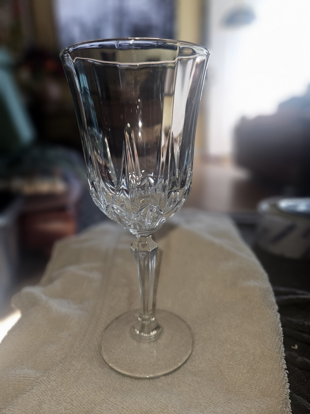 1 Pc St. George American Heritage Crystal Glass 10 oz. Water Goblet 8X ...