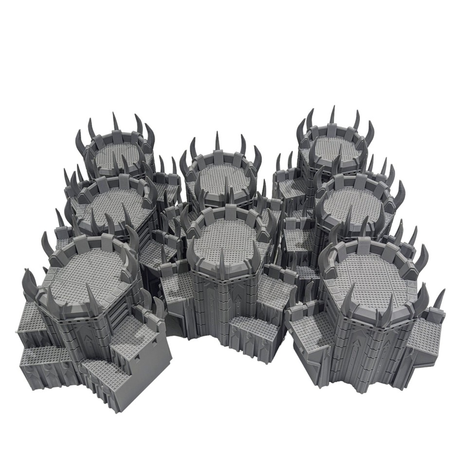 Doom Citadel - 28mm 3d Printed Chaos Fantasy Tabletop Wargaming Terrain ...