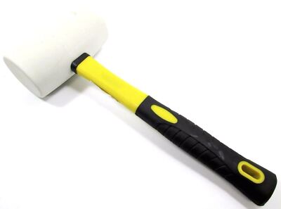 32oz LARGE White Rubber Mallet/Hammer MARK FREE Handle UPVC/Window ...