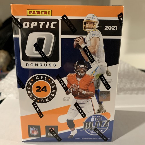 2021 NFL Donruss Optic Blaster Box🔥 Sealed Downtown? Blue Hyper ...
