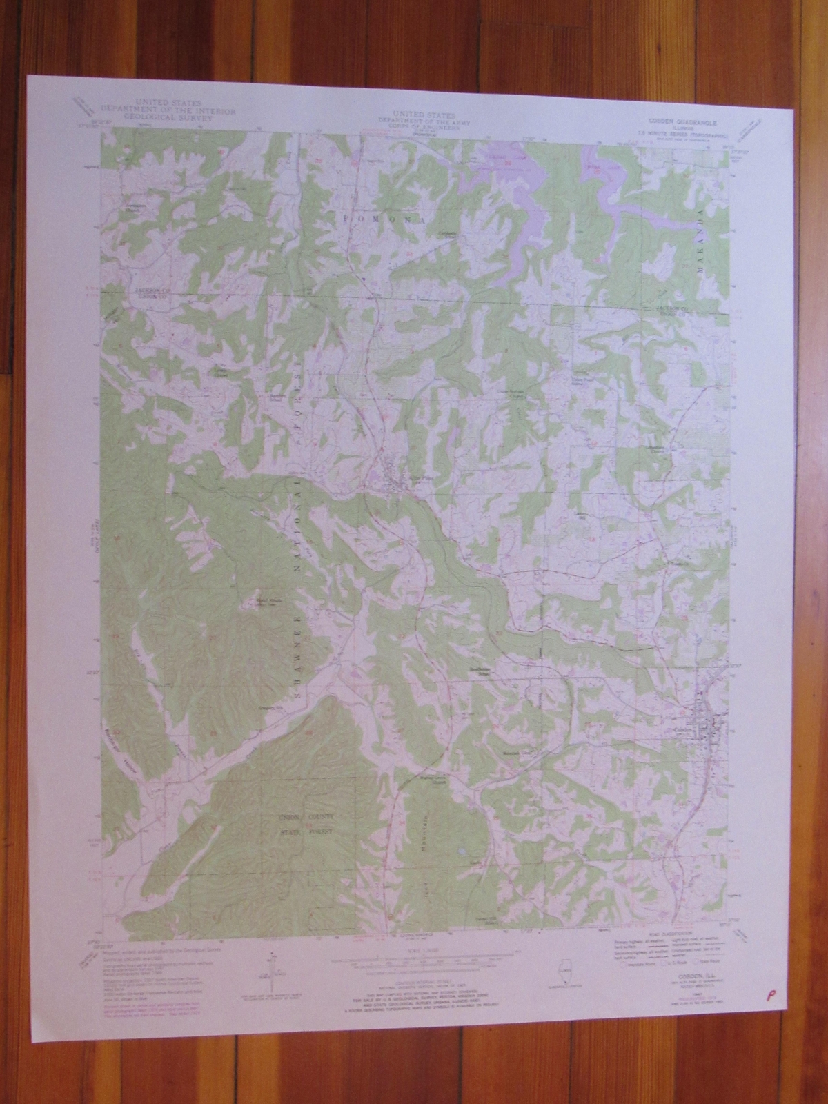 Cobden Illinois 1978 Original Vintage USGS Topo Map | eBay