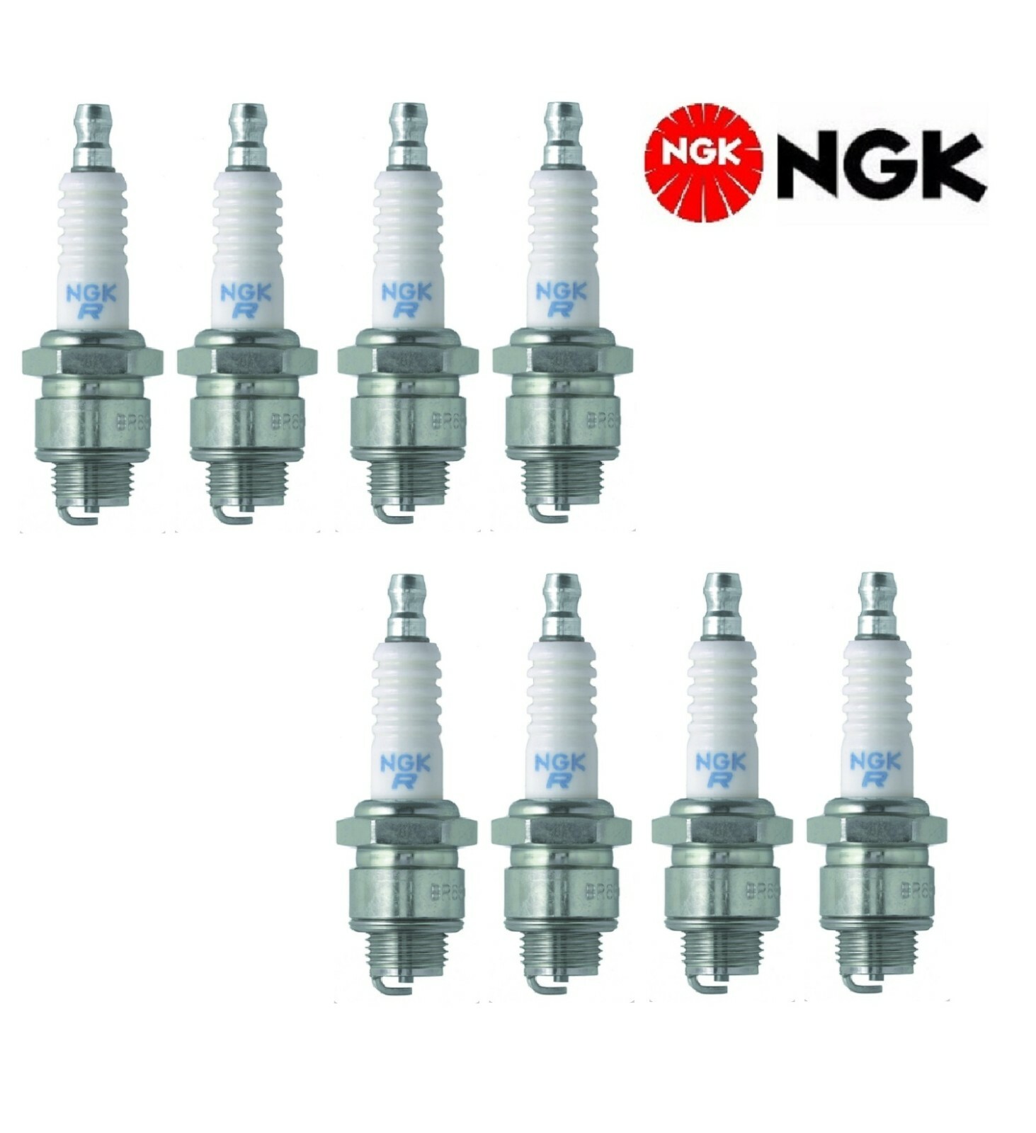 8PCS NGK Standard Spark Plugs FIT Chevy Bel Air, Biscayne/ Jeep ...