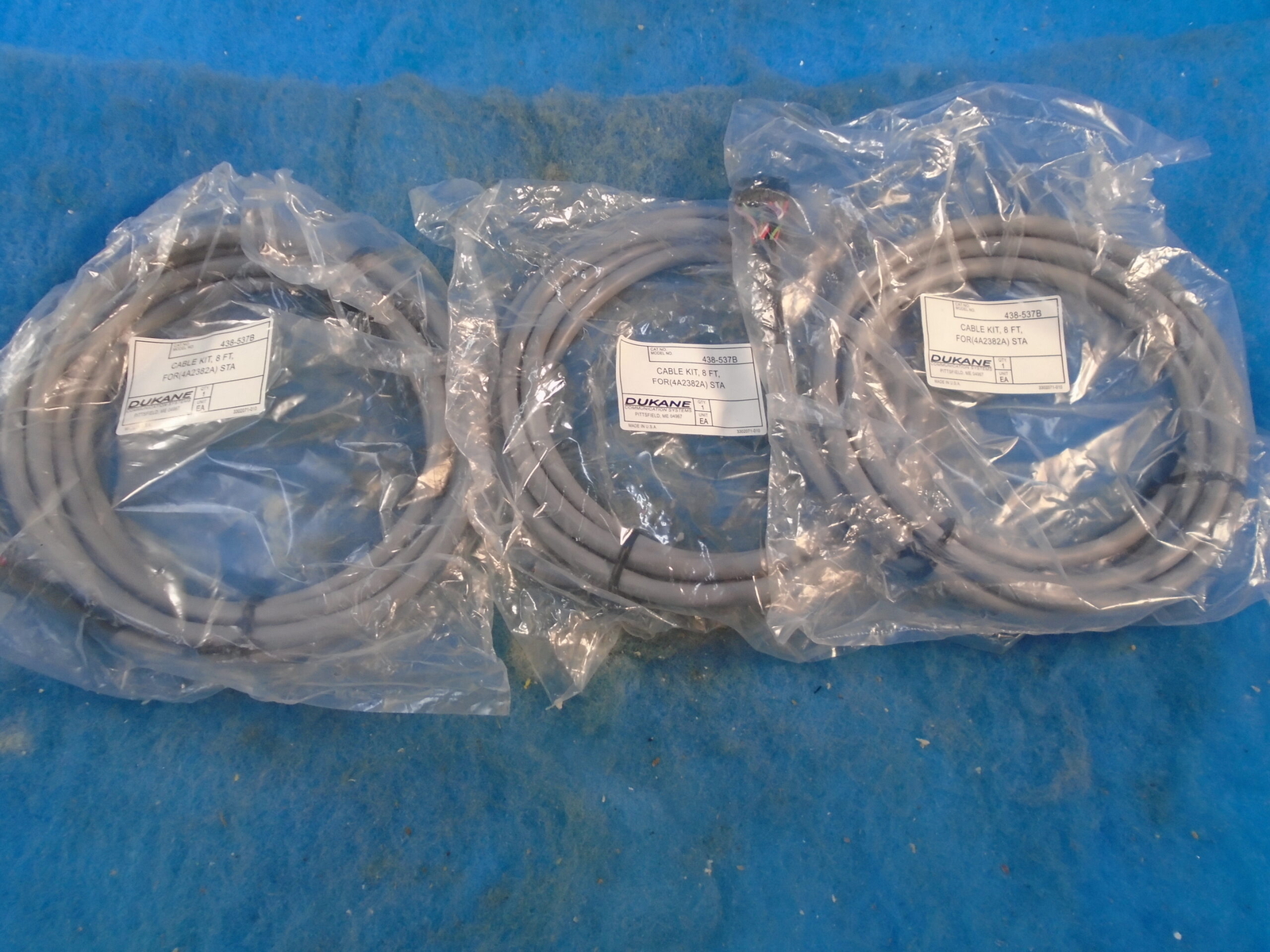LOT OF 3 NIB DUKANE CABLE KIT 8FT FOR (4A2382A) STA 1YR WARRANTY | eBay