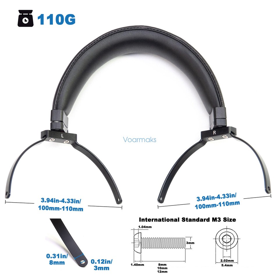 Leather Metal Headband for Beyerdynamic DT700 DT770 DT880 DT860 T1 T5 ...
