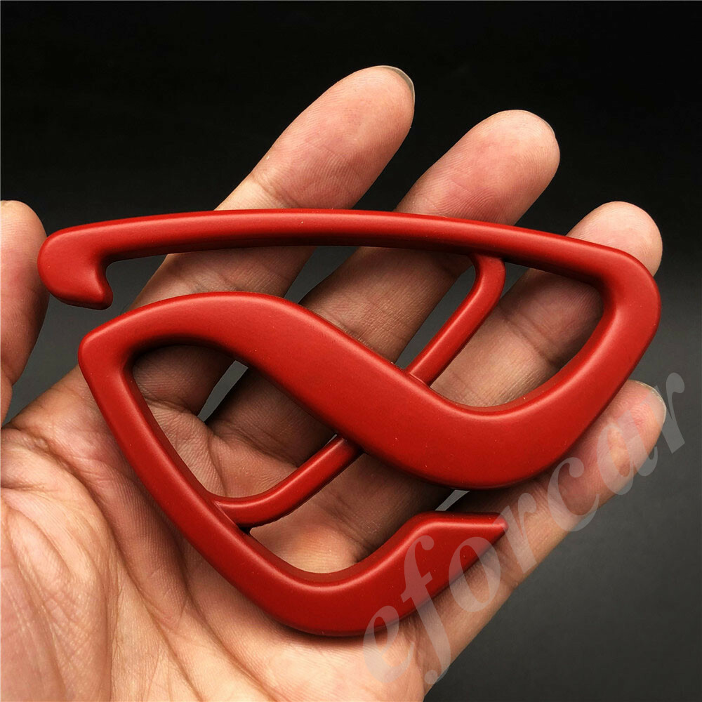 2pcs Big Metal Red Rotary Engine Emblem Car Trunk Side Badge Decal ...