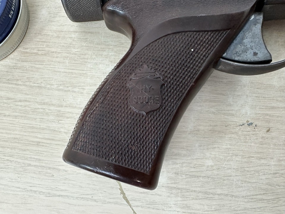 Hy-Score Target Model .177 Cal. Air Pistol w/ Can Of Pellets - Tested ...