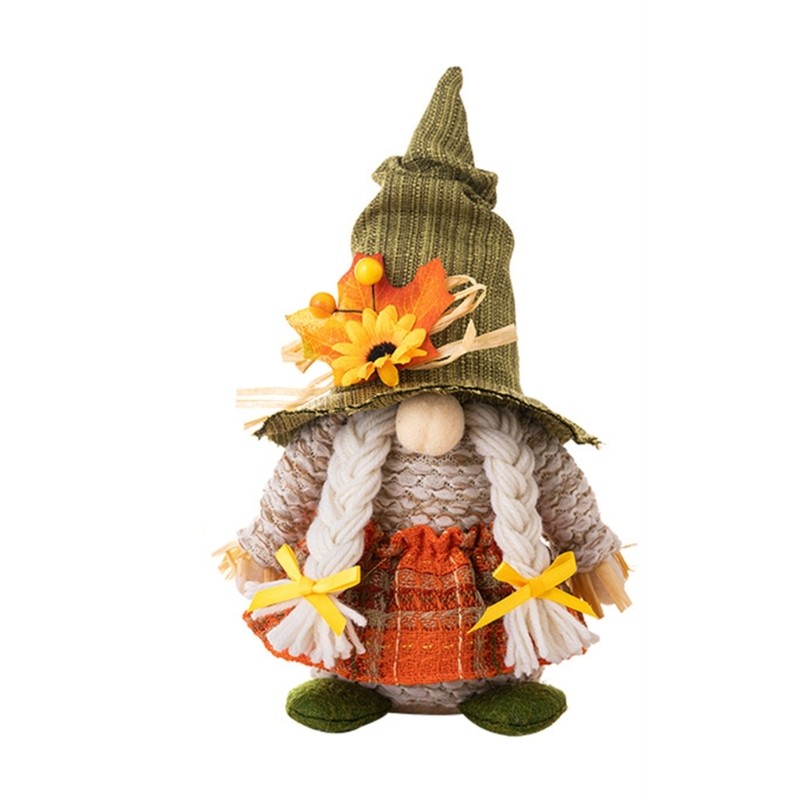 Thanksgiving Gnome Standing Maple Leaf Decorative Party Decoration ...