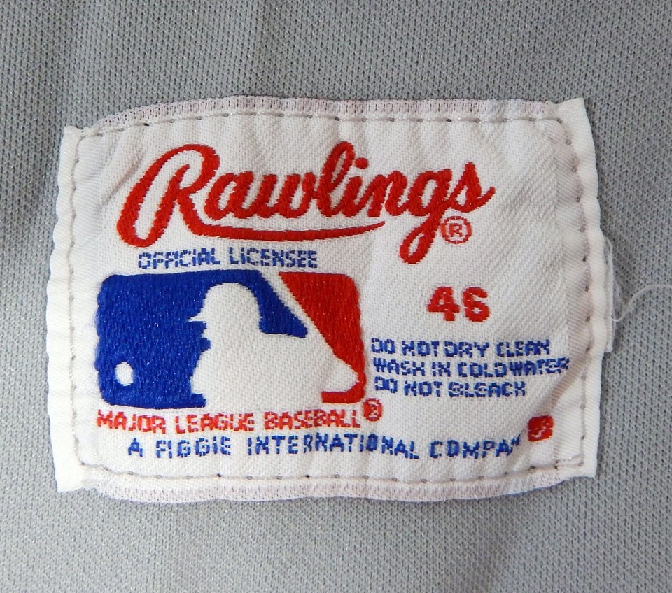 1991 California Angels Scott Lewis #18 Jeu D'Occasion Gris Jersey 46 ...