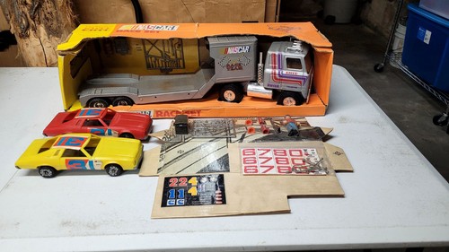 VINTAGE ERTL 1979 NASCAR SET STAMPED STEEL TRANSTAR RACE TEAM ORIGINAL ...