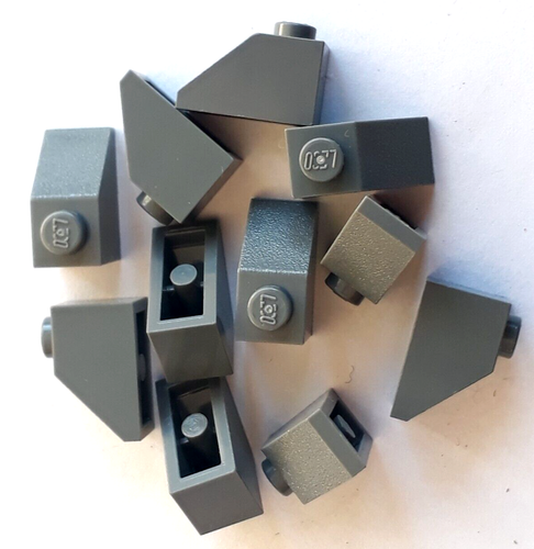 LEGO part Slope 45 Degree 2x1 Dark Bluish Grey 3040 Genuine Roof Tile ...