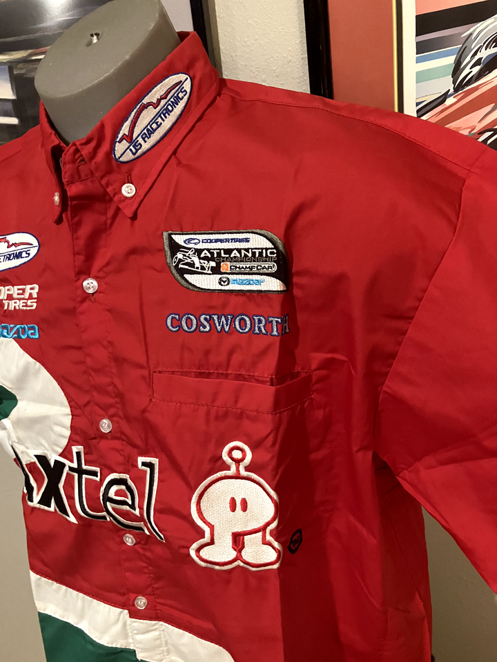 AUTHENTIC US RACETRONICS CUSTOM EMBROIDERED TEAM CREW SHIRT | eBay