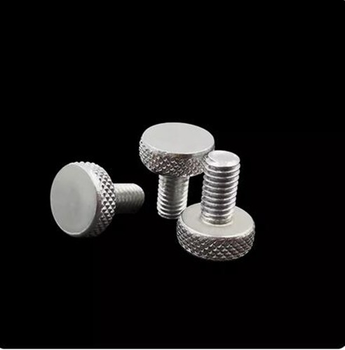 Select M3 M4 M5 M6 Aluminum Alloy Knurled Thumb Screw Round Large Flat Head | eBay