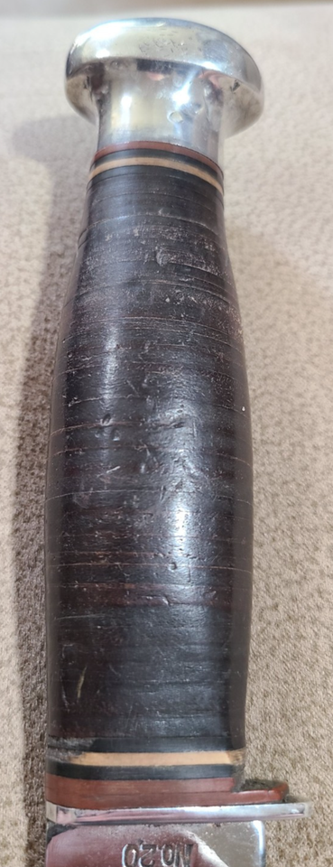Robeson Shuredge No. 20 US Army WW2 Combat Knife And Sheath Red Spacer ...