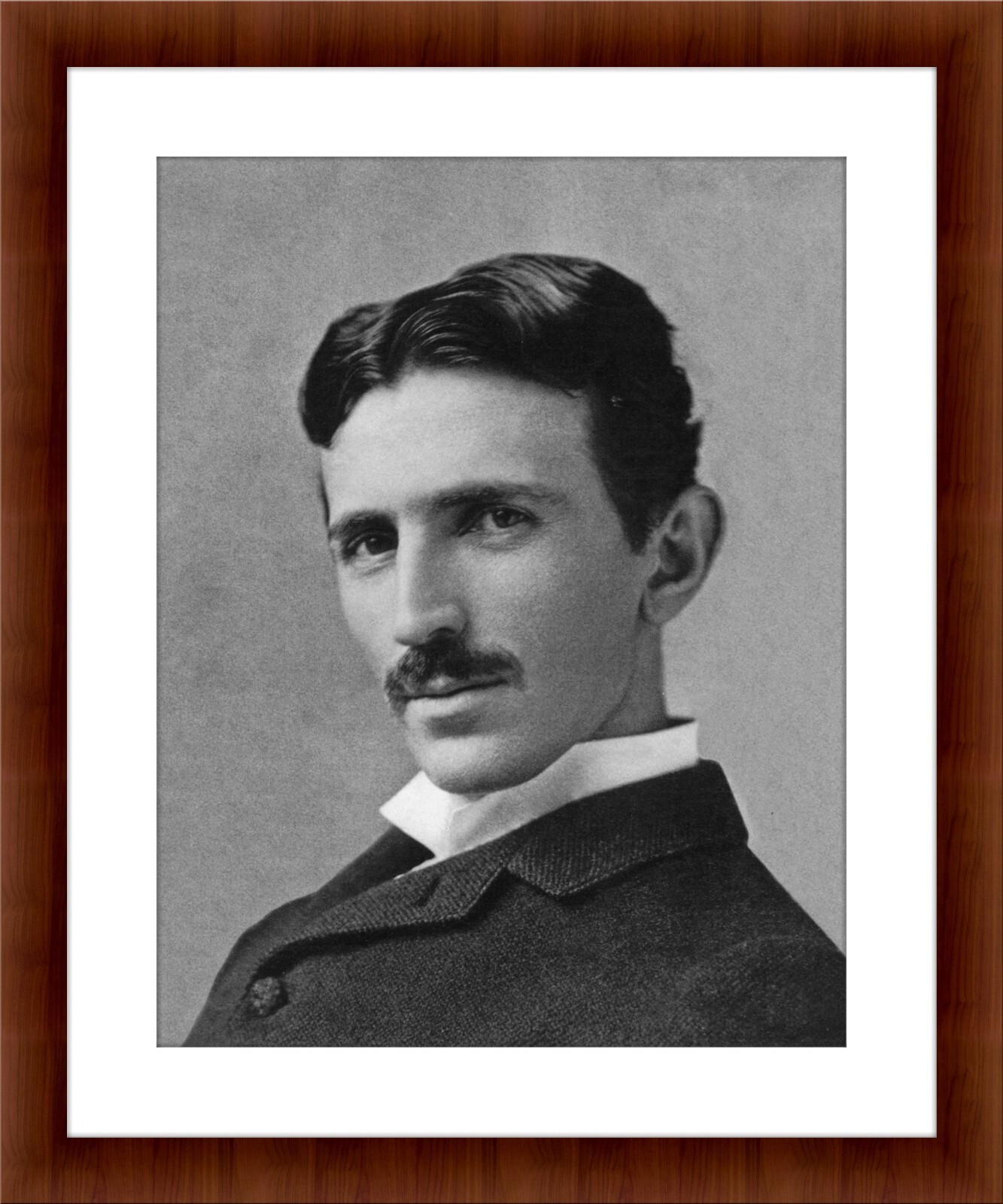 Nikola Tesla Portrait Framed Photo Wall Art | eBay