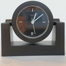 item 1 Black Quartz Swivel Clock Desk Mantel Shelf Timekeeper Clock ...