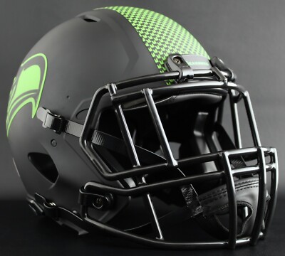 *CUSTOM* SEATTLE SEAHAWKS NFL Riddell SPEED Authentic Football Helmet ...