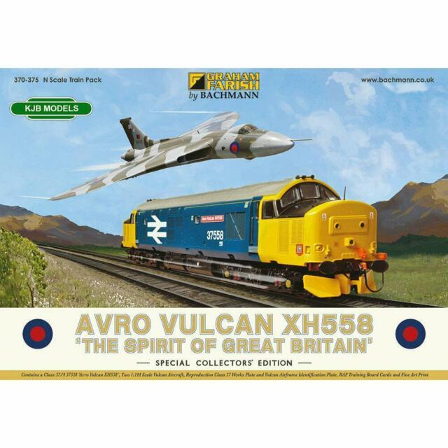 Graham Farish "Avro Vulcan XH558" Gauge N Class 37/4 37558 and Pair of ...