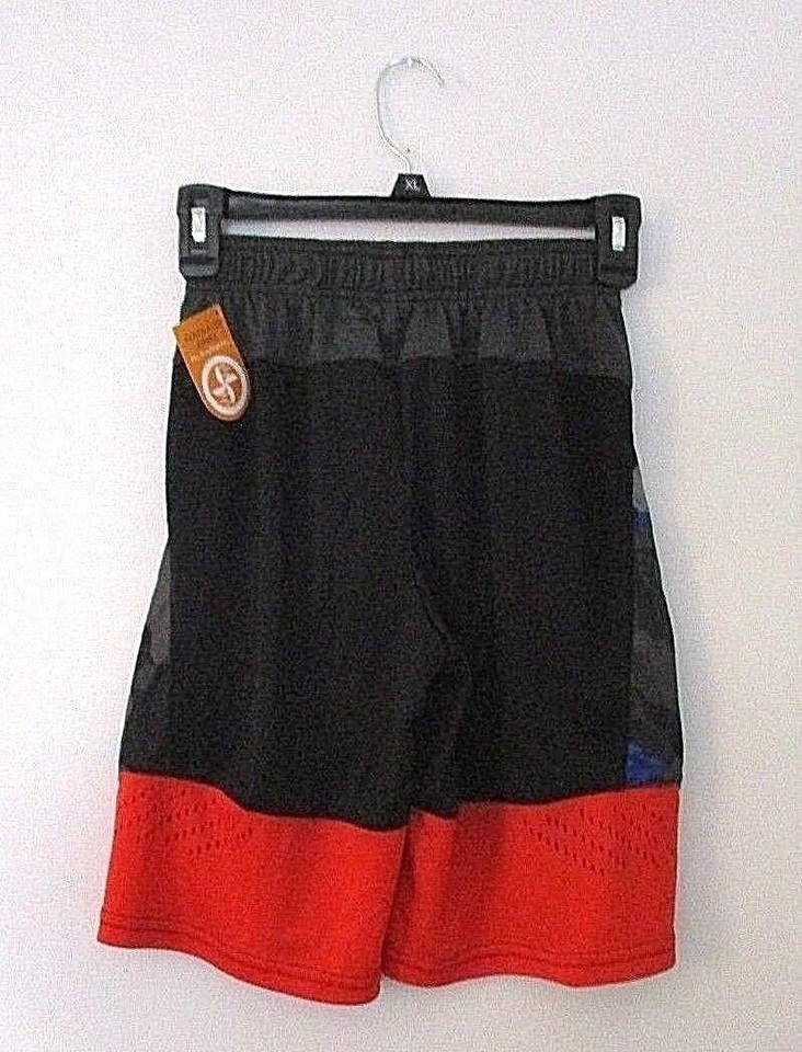 906B9 Champion 99071 C9 Boys Athletic Shorts MD Black w Blue Grey Camo ...