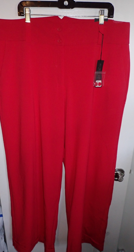 Lane Bryant Size 20 Tall The Ashley Curvy Fit Trouser Pants RED ...