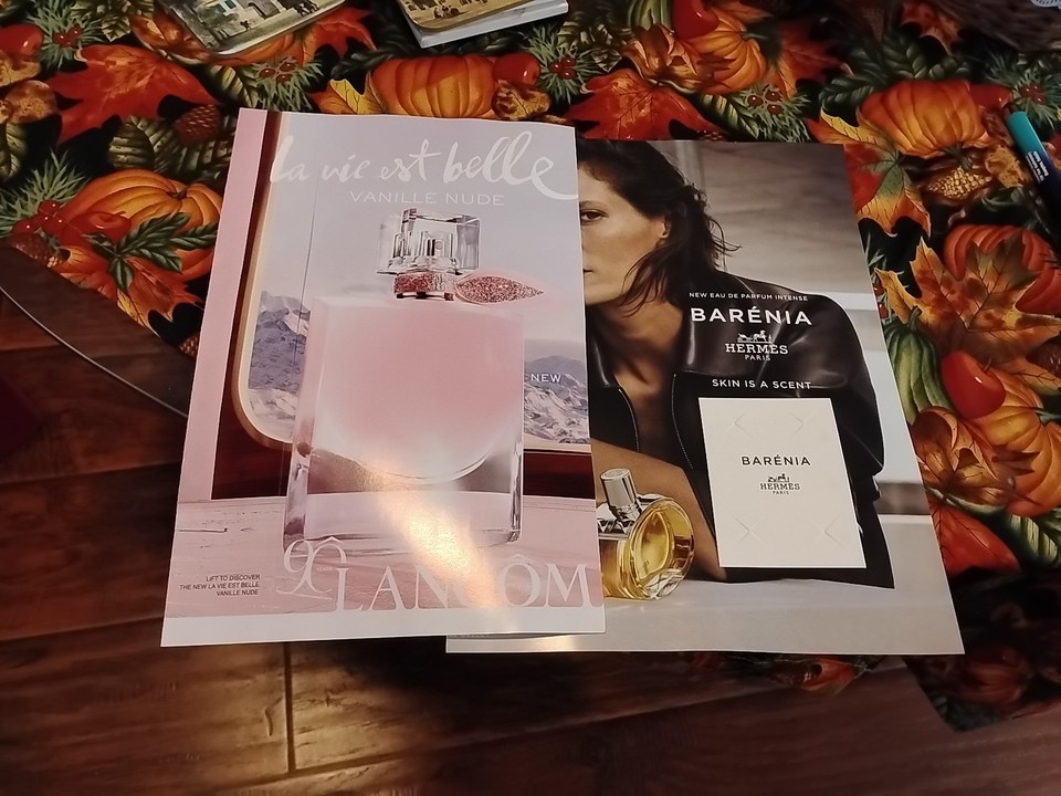 Perfume Magazine Samples - 24 Pages Strips Ads Hermes Dior Lancome ...