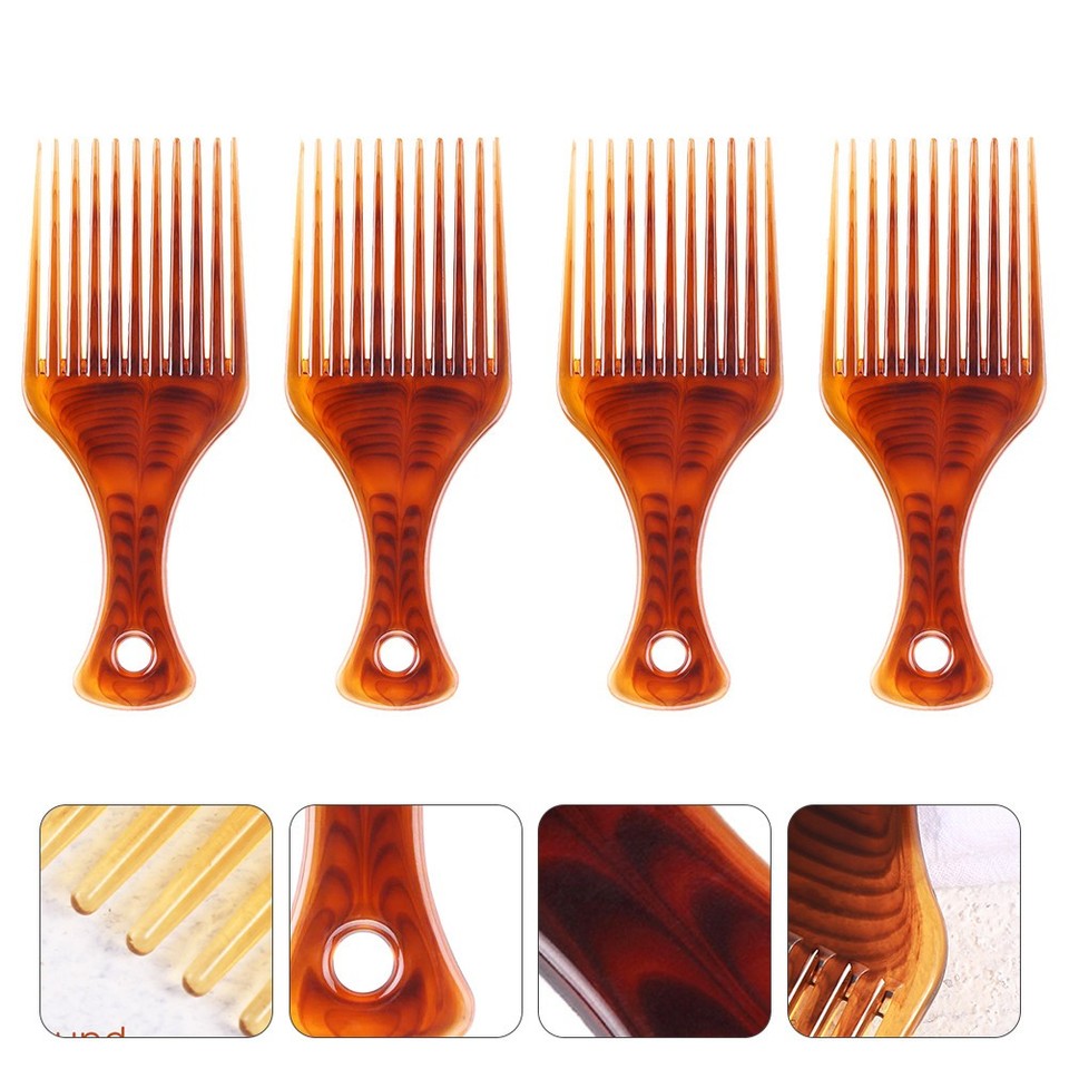 8 pcs Plastic Hair Pick Combs Smooth Hair Pick Combs Hair Lift Combs ...