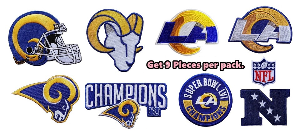 Los Angeles🏈RAMS Patches Sewing on #Select Options From Thai 🛫To🛬USA🚚 ...
