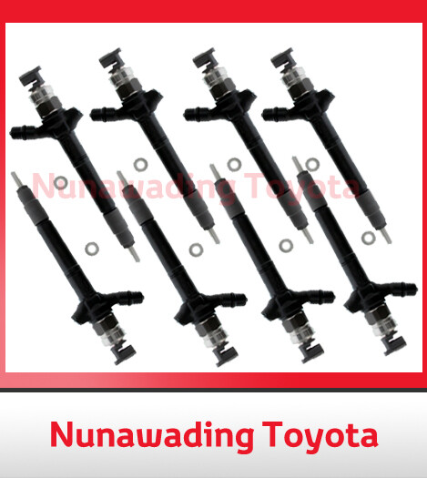 8 X Genuine Toyota Landcruiser Fuel Injector 2007 on Vdj79 1vdftv ...