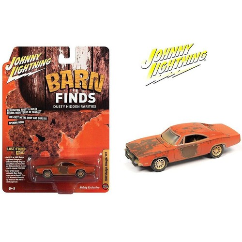 Johnny Lightning 1:64 Barn Finds 1969 Dodge Charger R/T Rusted ...