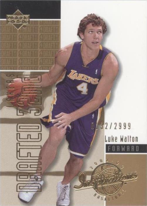 2002-03 Upper Deck Inspirations - 2003 Draft Luke Walton #190 /2999 (RC ...