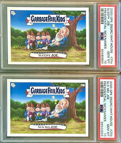 PSA 10 Slo Mo + Sleepy Joe Biden 2020 GPK Donald Trump Nickname Matched ...