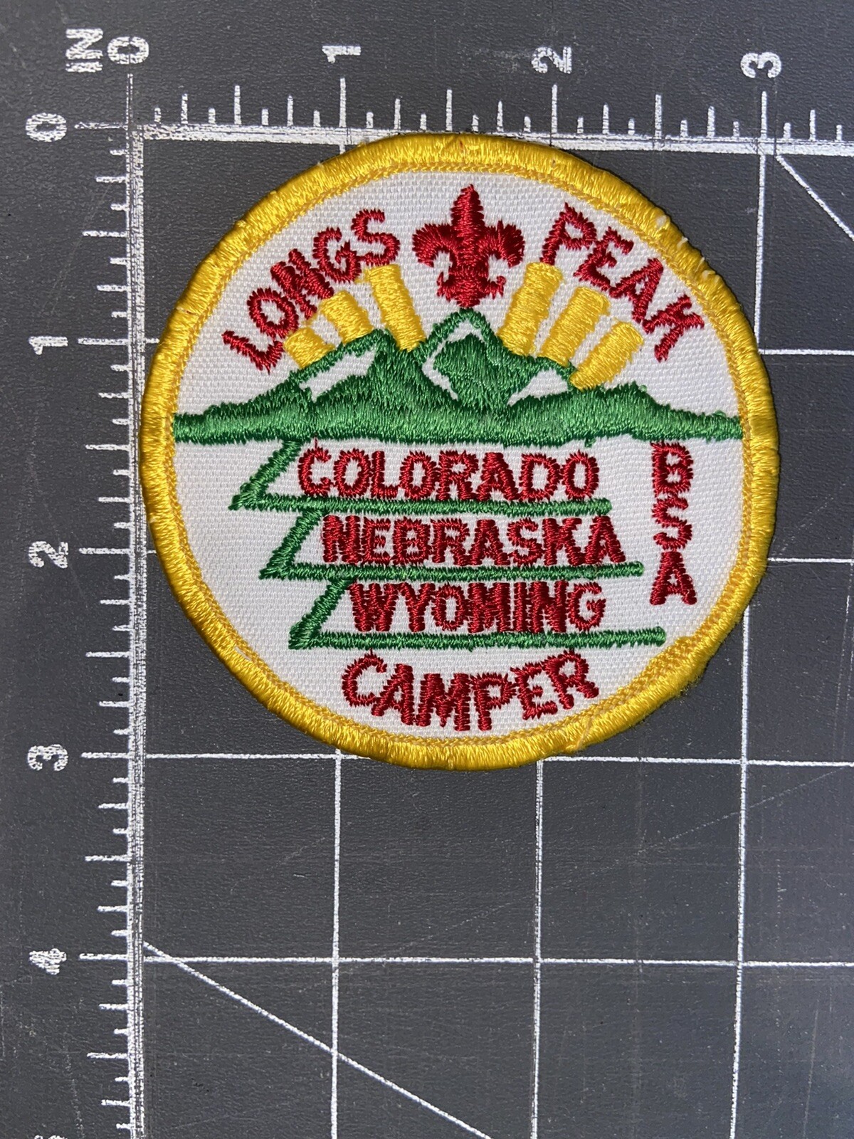 Vintage Boy Scouts of America BSA Longs Peak Council Camper Patch CO NE WY Camps | eBay