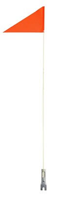 Safety Orange Flag Pole 60" 5 Feet Bicycle Axle Mount High Visibility ...