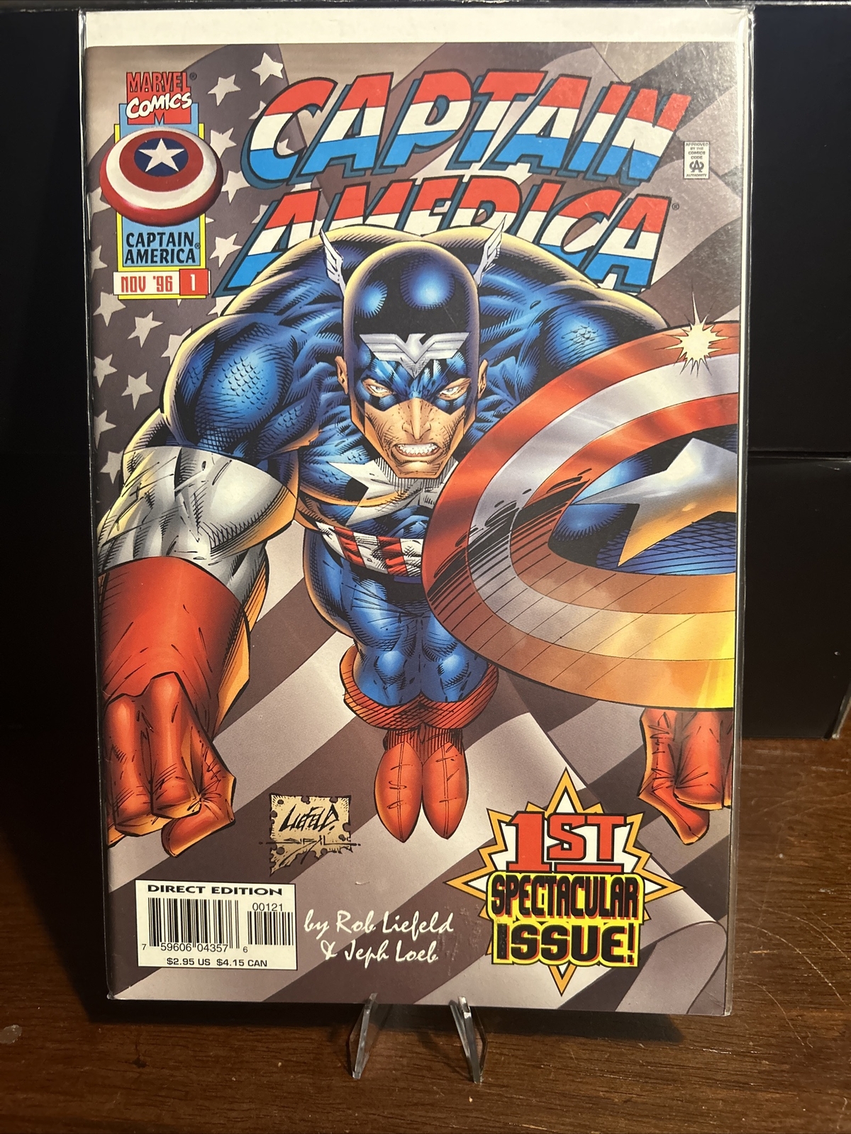 Captain America (1996) # 1 Variant - 1st Rikki Barnes becomes Bucky NM ...