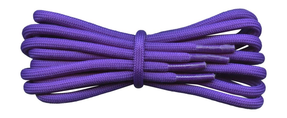 Thick Round Polyester Boot Laces - 5/6mm - Ideal for Walking Hiking ...