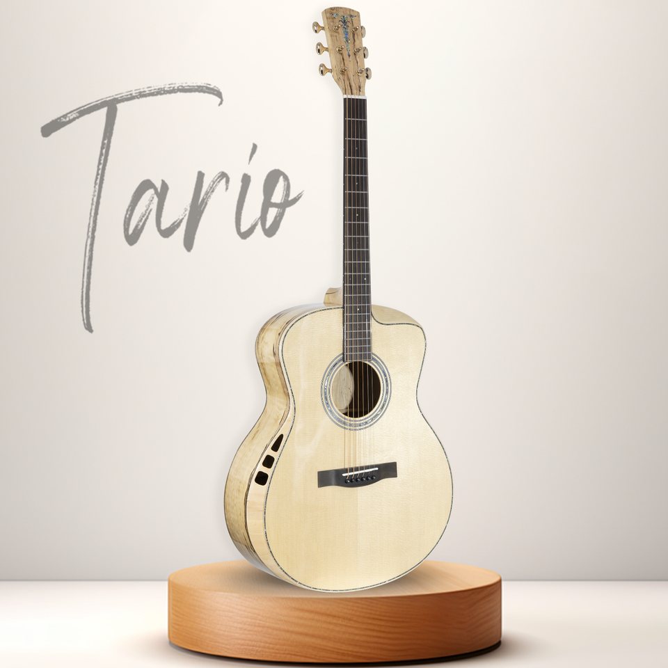 41'' Acoustic All Solid Guitar Solid Sitka Spruce Top Solid Spalted ...