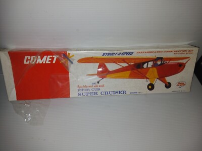 COMET PIPER CUB SUPER CRUISER 13" WINGSPAN #2302 STRUCT-O-SPEED BALSA ...